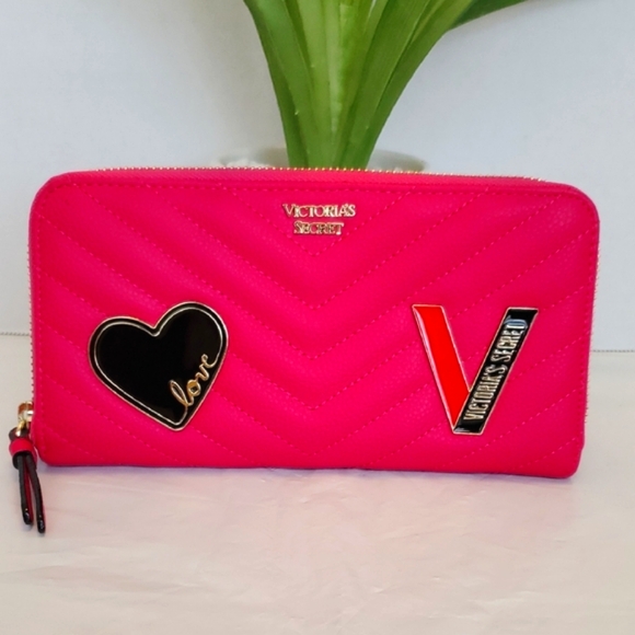 Victoria's Secret | Bags | Victorias Secret Vibrant Pink Wallet Nwot ...